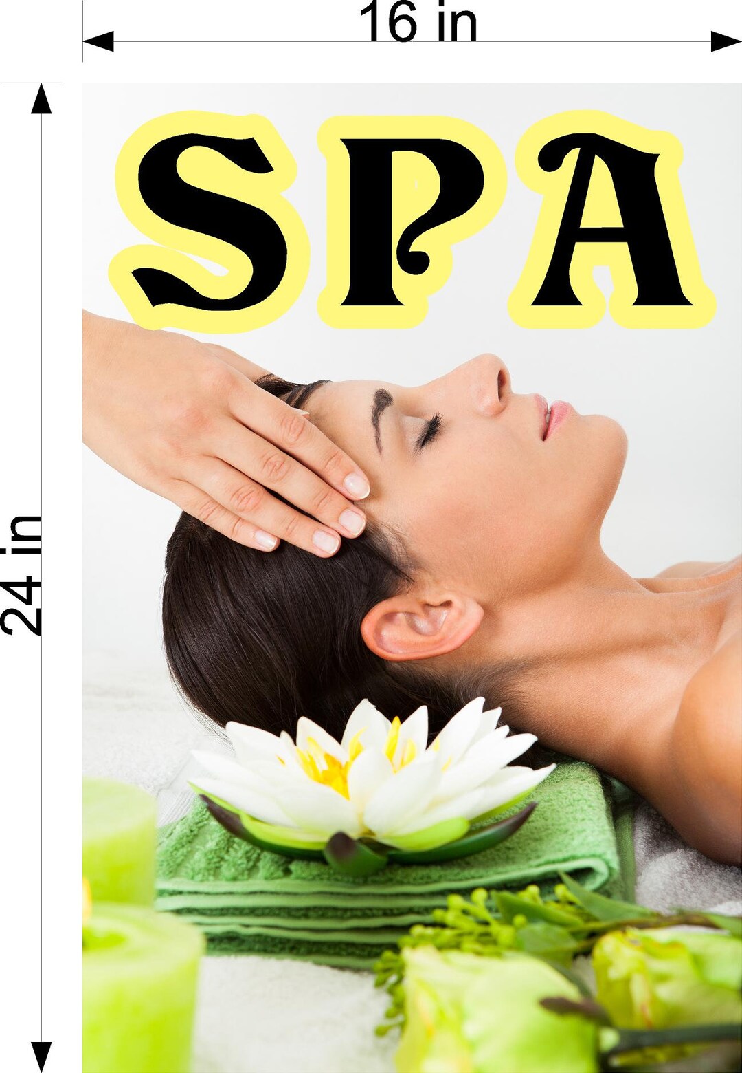 Spa 06 Interior/exterior Window Decal Vinyl Adhesive Front Poster ...