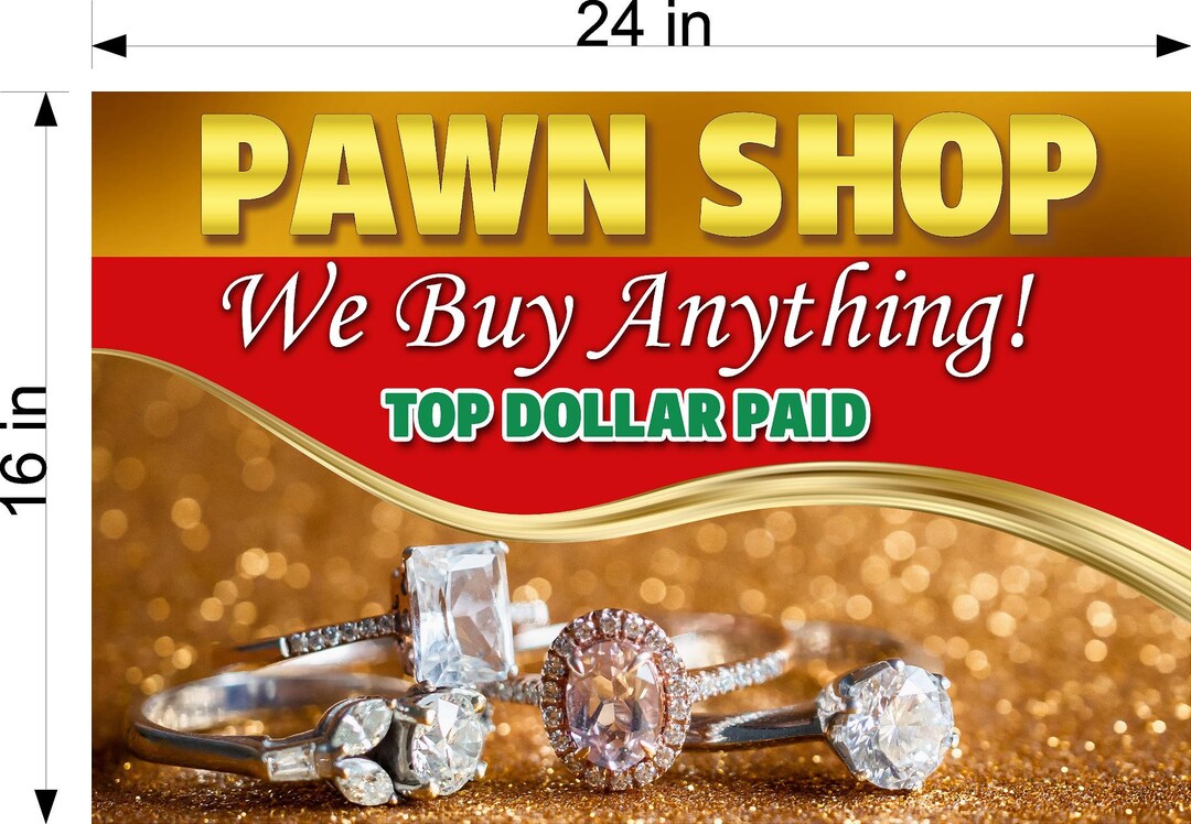 Pawn Shop 09 Photo-realistic Paper Poster Premium Interior Inside Sign ...
