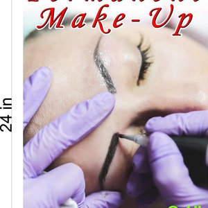 Microblading 05 Wallpaper Poster With Adhesive Backing Wall Sticker ...