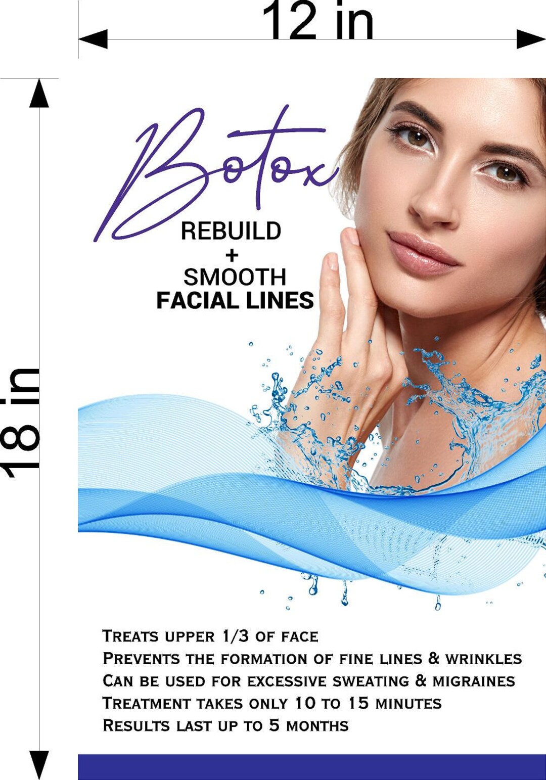 Botox 02 Wallpaper Fabric Poster With Adhesive Backing Wall Decal ...