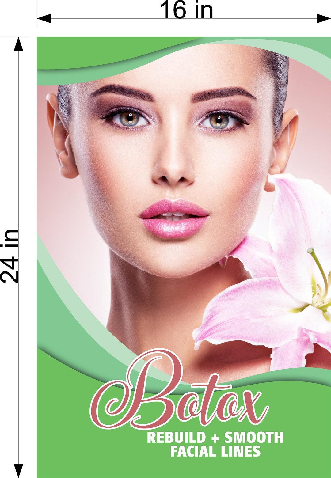 Botox 14 Photo-realistic Paper Poster Premium Interior Sign Advertising ...