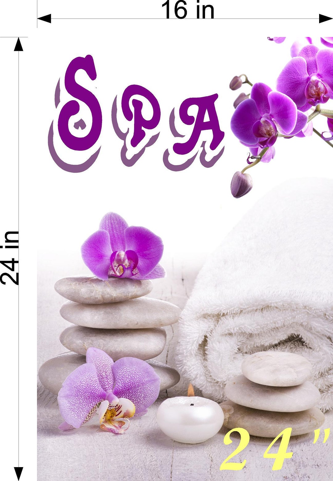 SPA 02 Perforated Mesh One Way Vision Window See Through Sign Salon ...