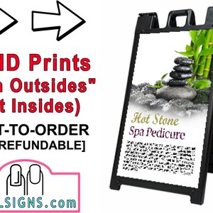 Spa A-frame SIGNS SIGNICADE BLACK 36" X 24" 21, 22 ,23 ,24, 25, 26, 27 ...