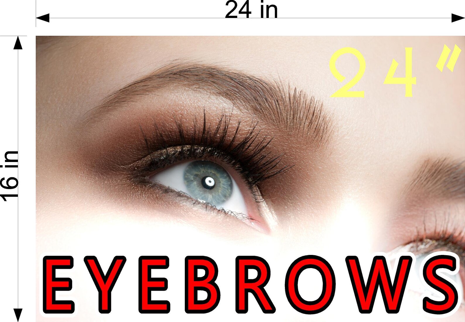 Eyebrows 01 Perforated Mesh One Way Vision See-through Window - Etsy