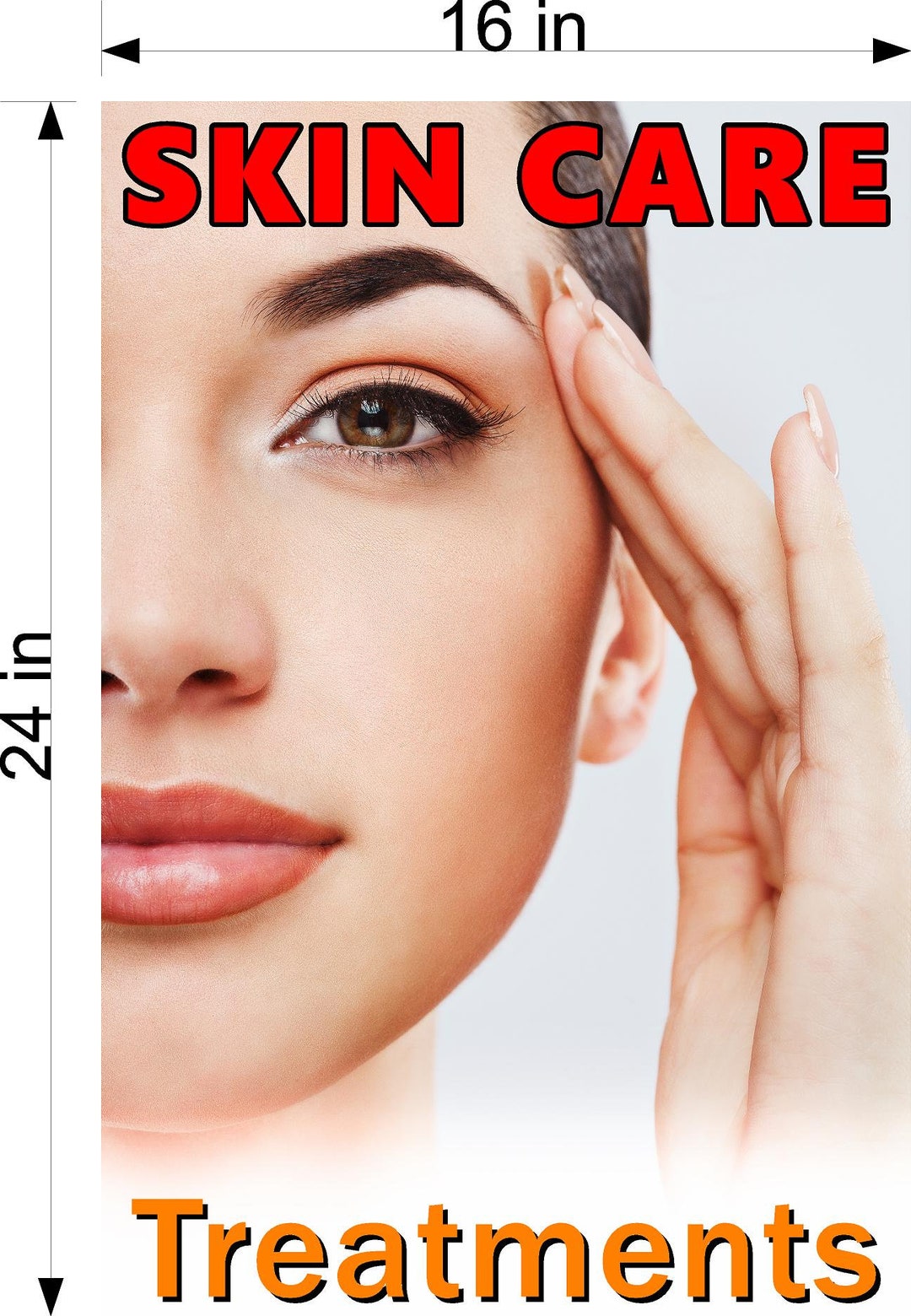 Skin Care 01 Interior/exterior Window Decal Vinyl Adhesive Front Poster ...