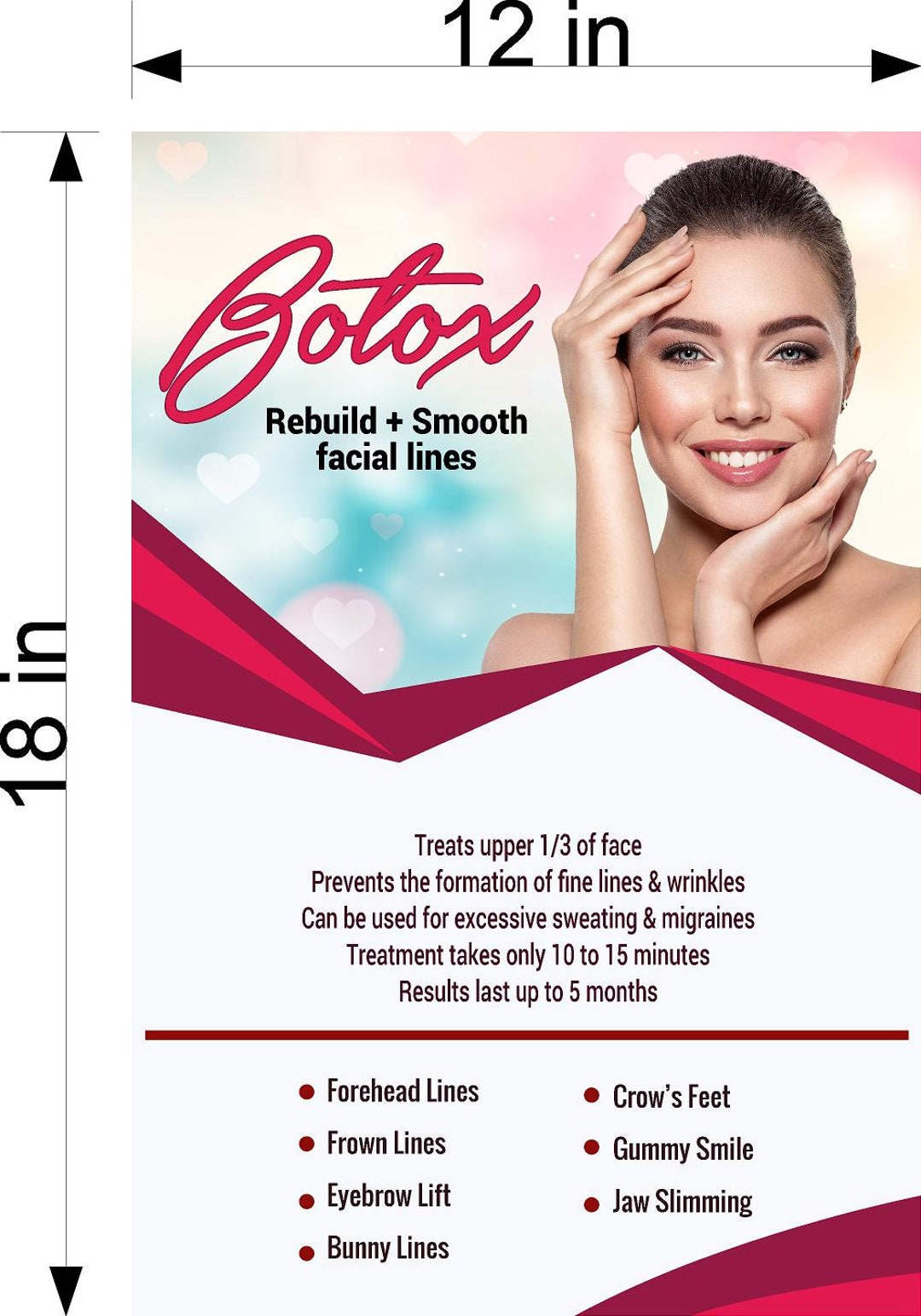 Botox 07 Wallpaper Fabric Poster With Adhesive Backing Wall Decal ...