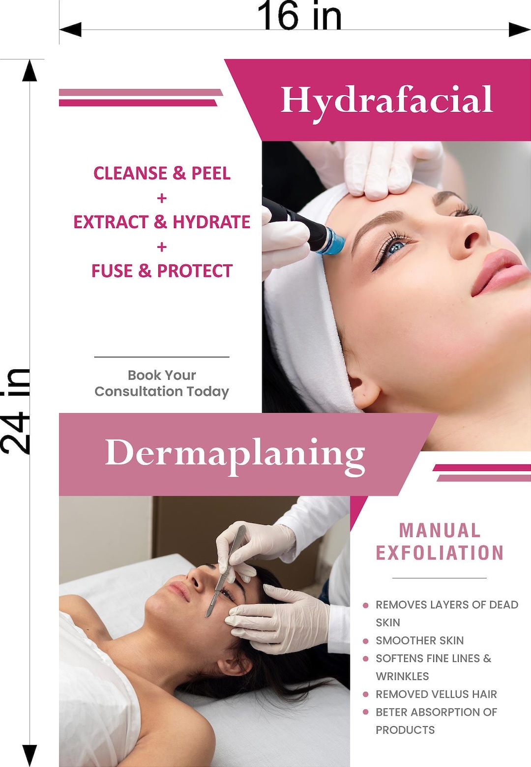 Facial 12 Photo-realistic Paper Poster Premium Interior Inside Sign ...