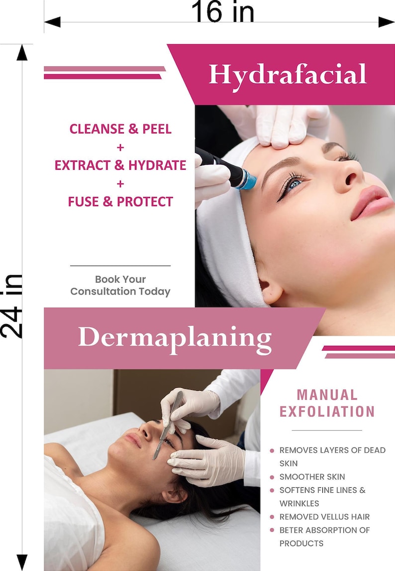 Facial 12 Photo-realistic Paper Poster Premium Interior Inside Sign ...