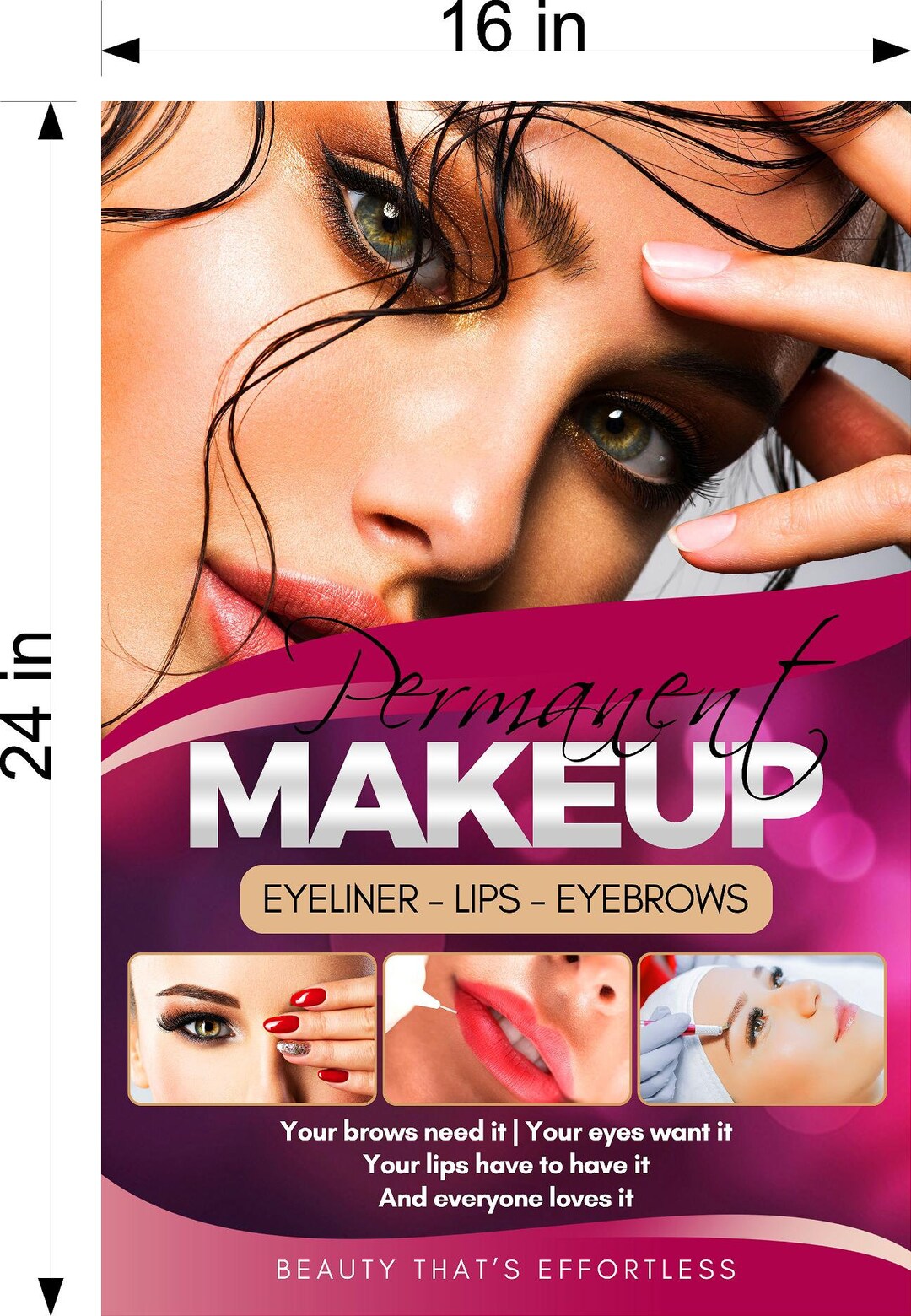 Permanent 38 Wallpaper Fabric Poster With Adhesive Backing Wall Sticker ...