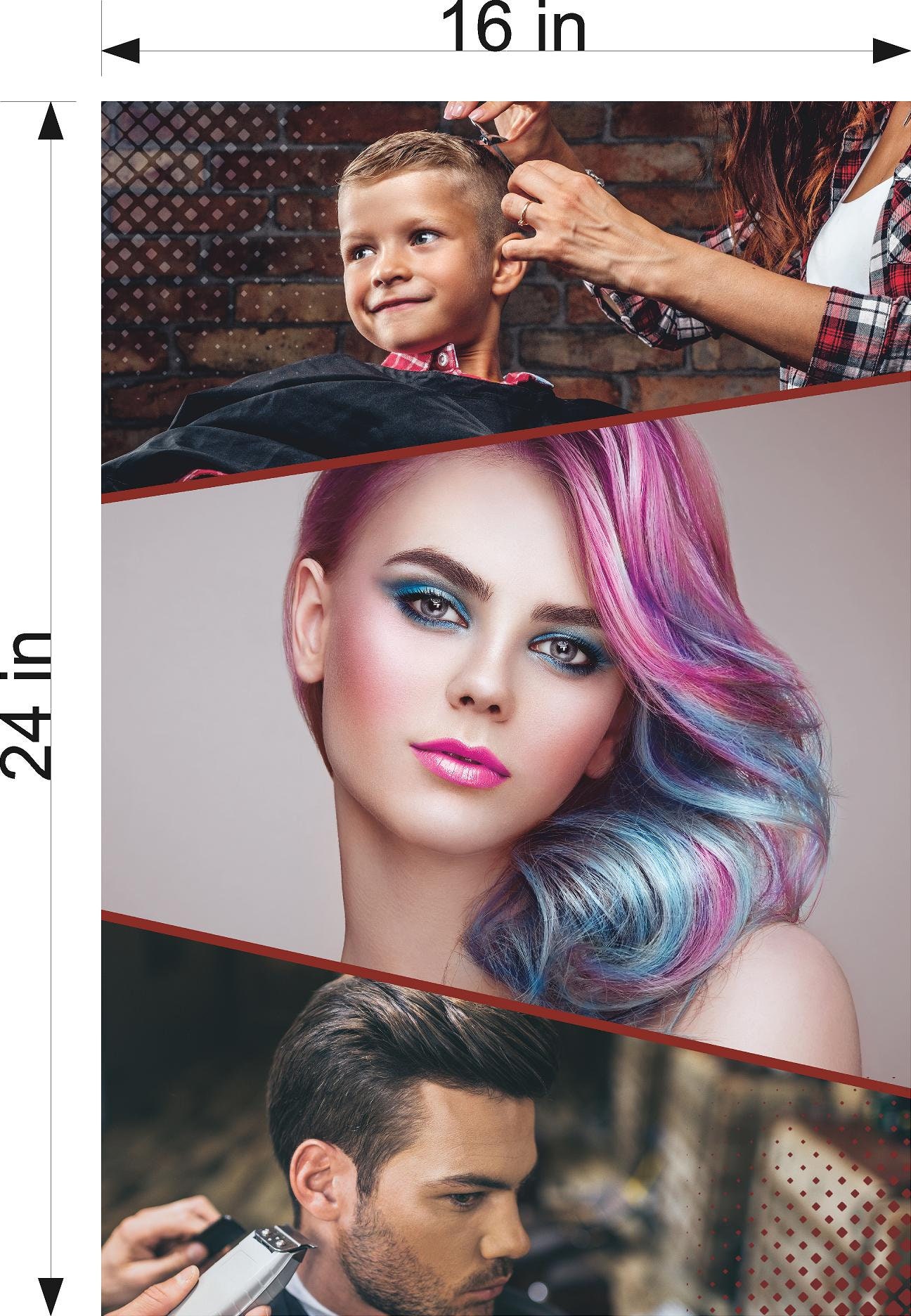 Family Hair 21 Perforated Mesh One Way Vision See-through Window Vinyl ...