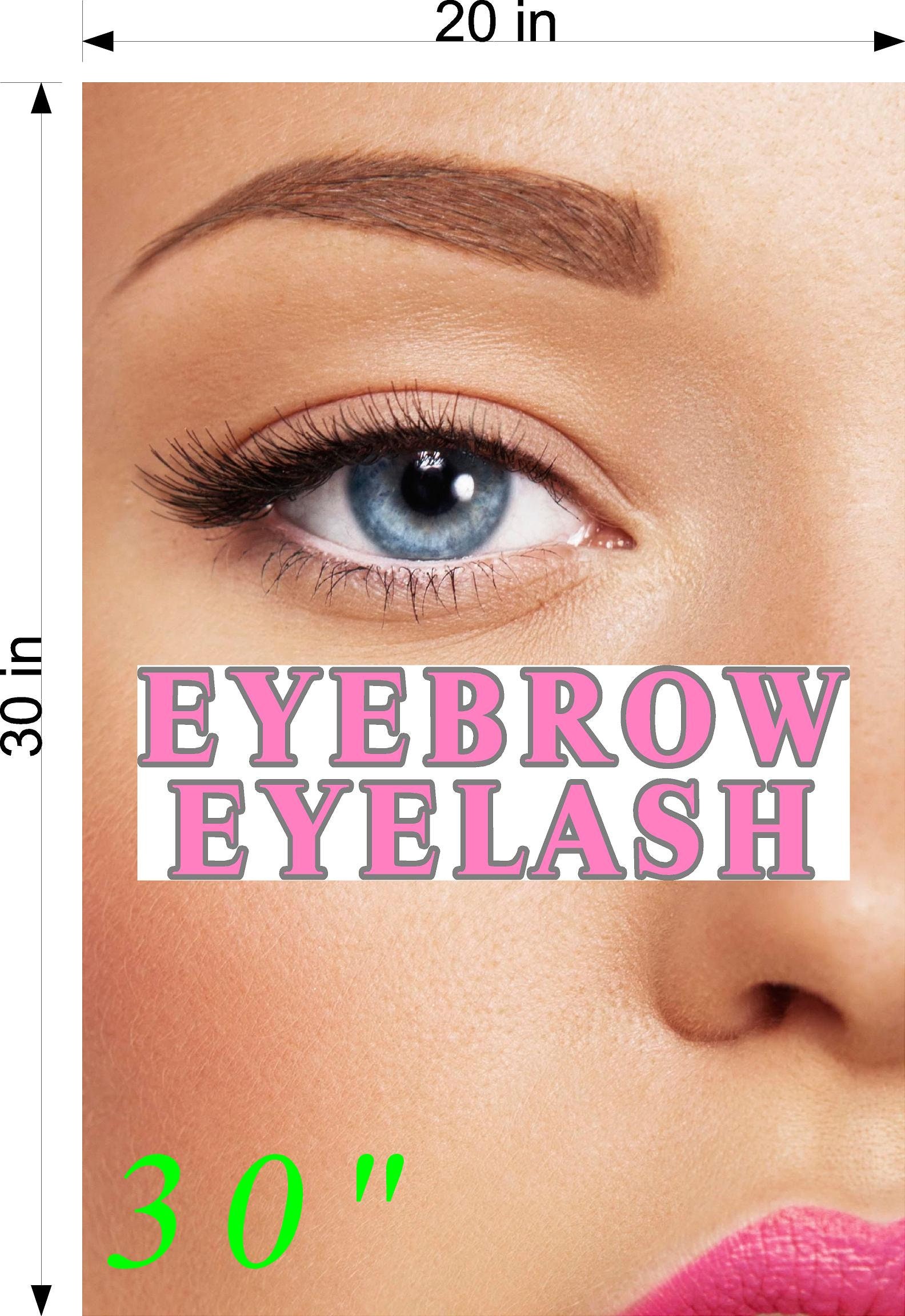 Eyebrows 02 Perforated Mesh One Way Vision See-through Window Vinyl ...