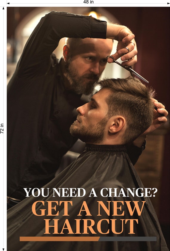 Black Men Barbershop Haircuts Poster