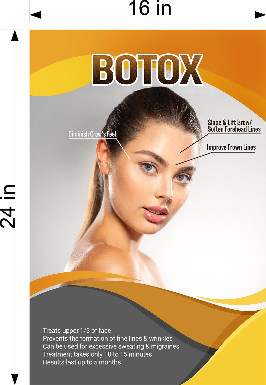 Botox 18 Photo-realistic Paper Poster Premium Interior Sign Advertising ...