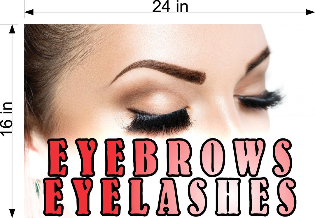 Eyebrows 12 Window Decal Interior/exterior Vinyl Adhesive Front BLOCKS ...