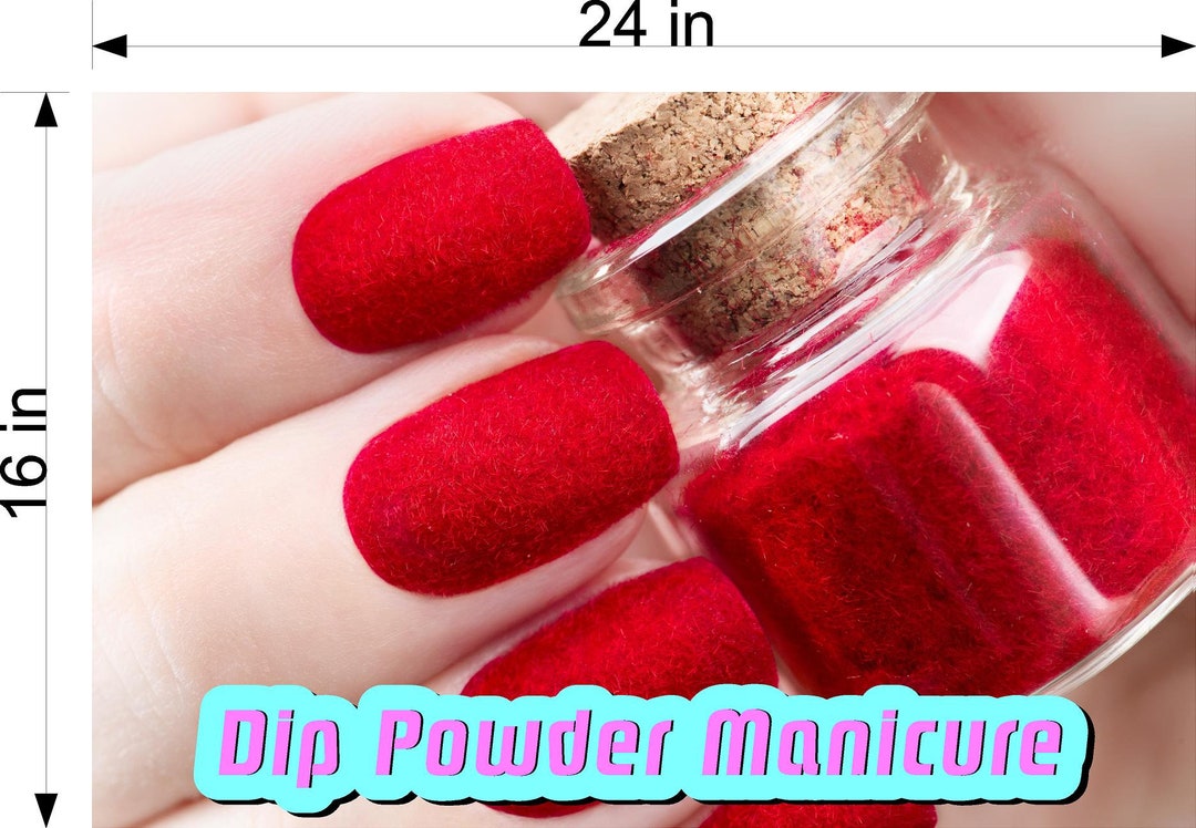 Dip Powder 08 Window Decal Interior/exterior Vinyl Adhesive Front ...