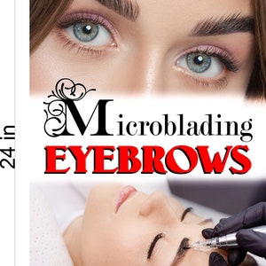 Microblading 16 Wallpaper Poster With Adhesive Backing Wall Sticker ...