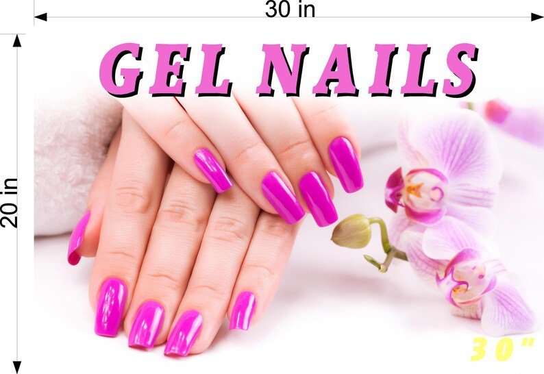 Gel 09 Nails Wallpaper Poster With Adhesive Backing Wall - Etsy
