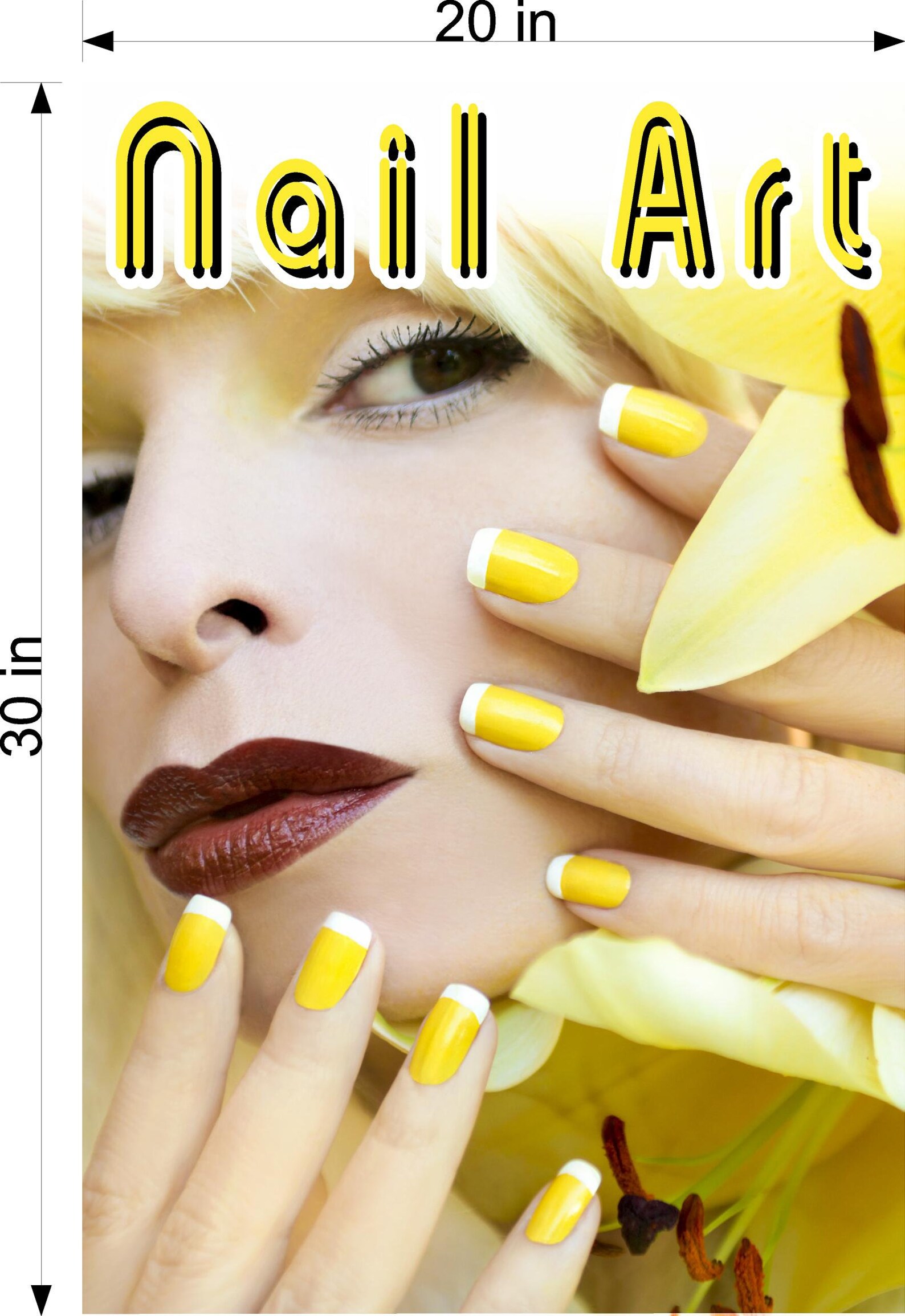 Nail Art 04 Photo-realistic Paper Poster Premium Interior Inside Sign ...