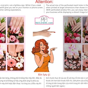 Salon 66 Perforated Mesh One Way Vision Window Vinyl See-through Sign ...