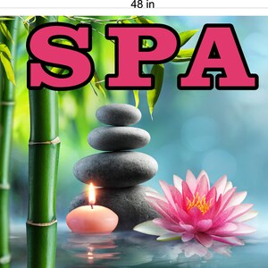 Spa 09 Photo-realistic Paper Poster Premium Interior Inside Sign ...