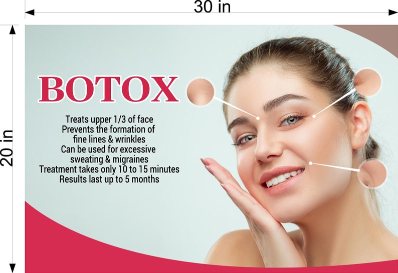 Botox 09 Perforated Mesh One Way Vision See-through Window Vinyl Sign ...