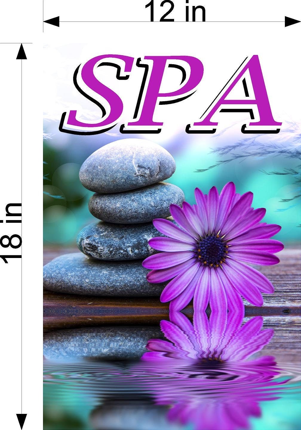 SPA 01 Wallpaper Poster With Adhesive Backing Wall Sticker Décor Sign ...