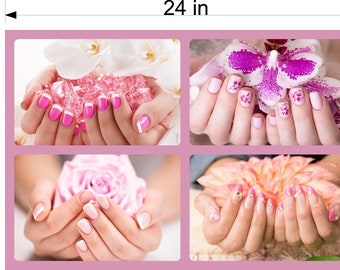 Salon 76 Perforated Mesh One Way Vision Window Vinyl See-through Sign ...