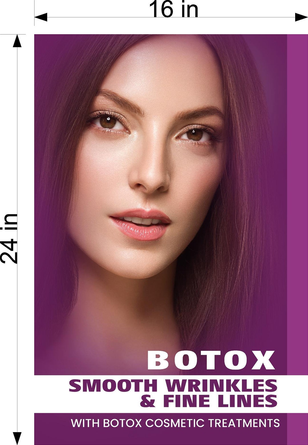 Botox 13 Photo-realistic Paper Poster Premium Interior Sign Advertising ...