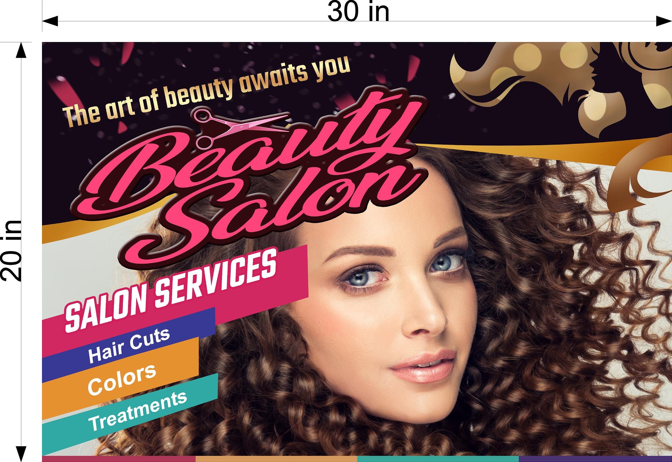 Salon 49 Photo-realistic Paper Poster Interior Inside Sign Wall Window ...
