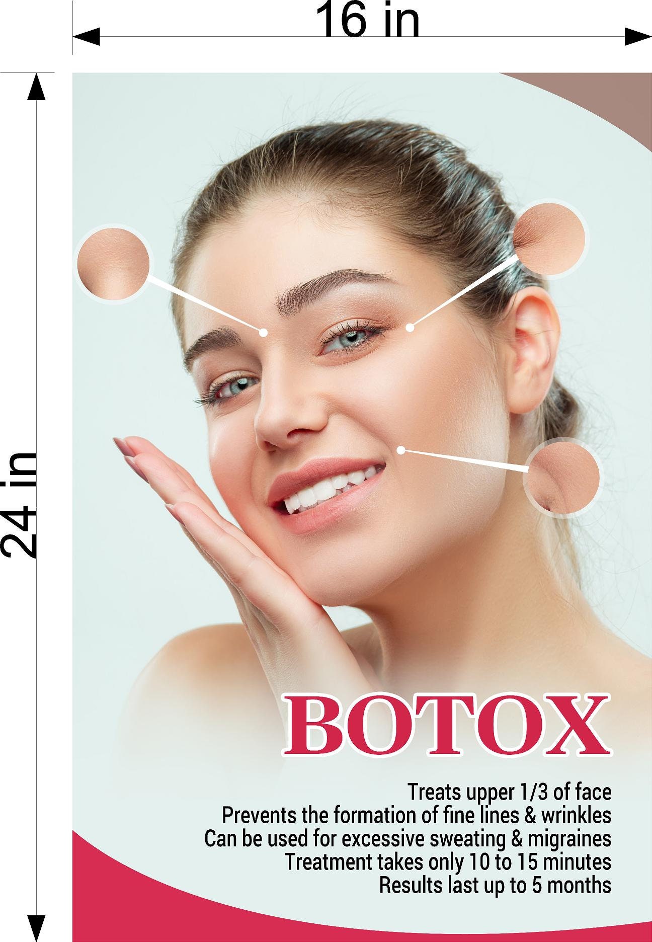 Botox 03 Wallpaper Fabric Poster With Adhesive Backing Wall Decal ...