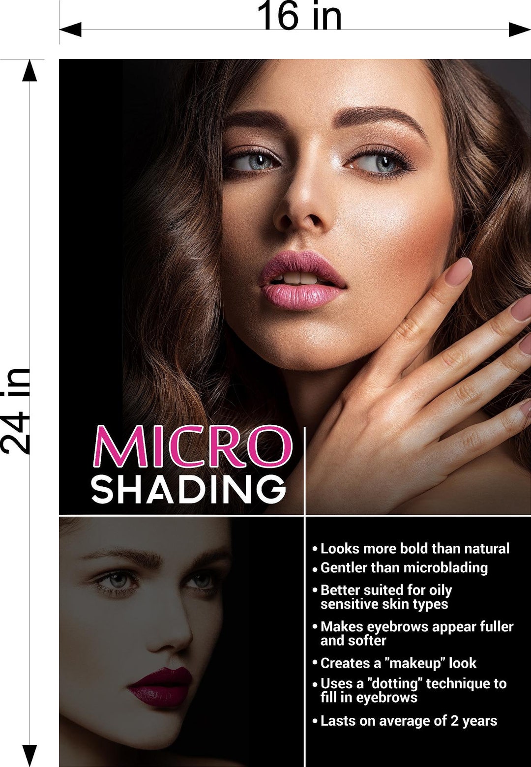 Microshading 02 Photo-realistic Paper Poster Sign Wall Window Non ...