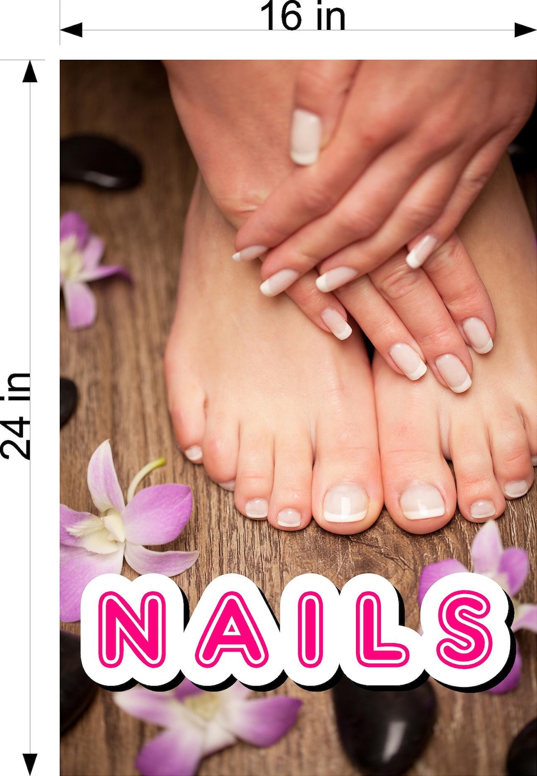 Nails 20 Photo-realistic Paper Poster Premium Interior Inside Sign ...