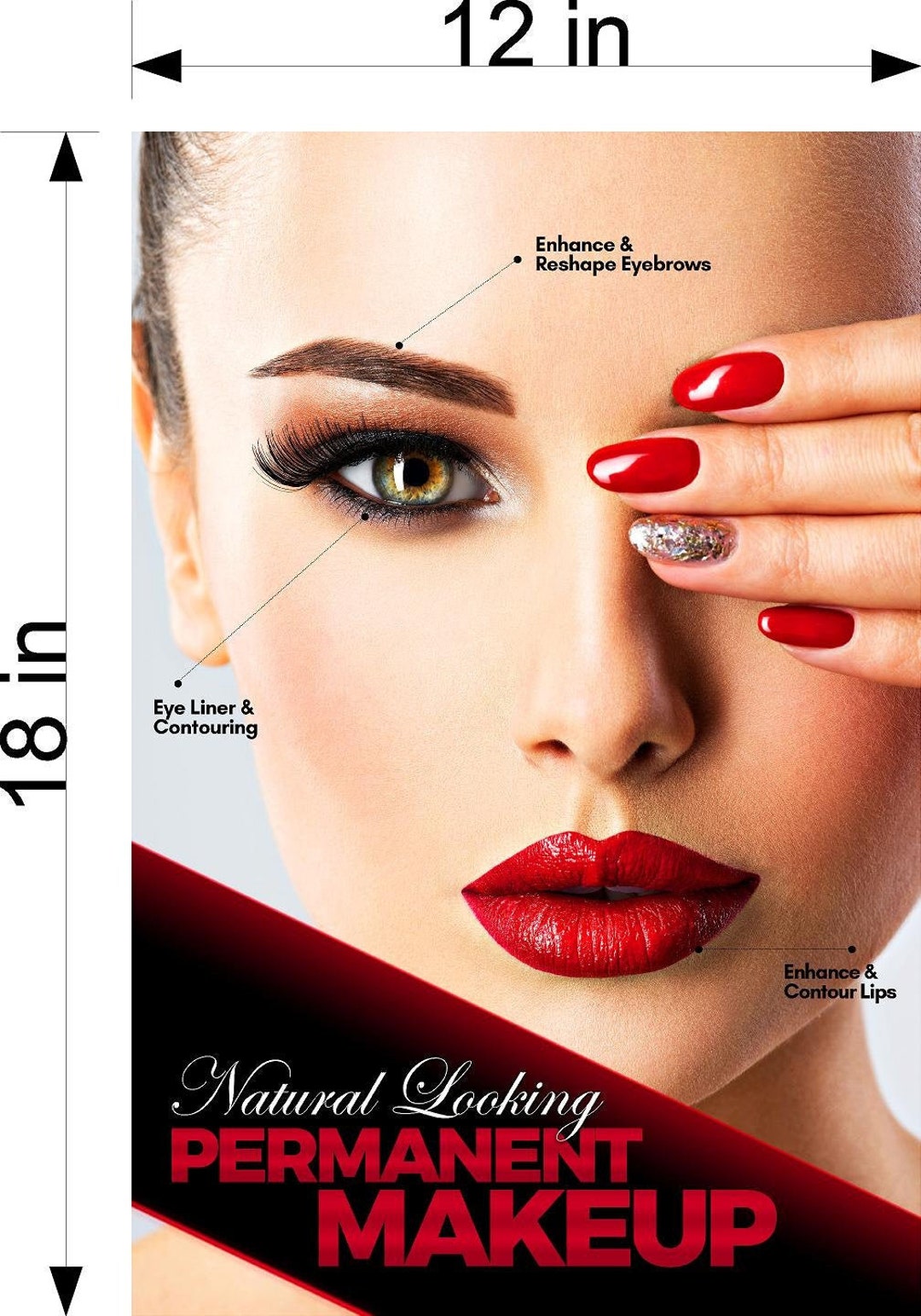 Permanent 18 Wallpaper Poster With Adhesive Backing Wall Sticker Décor ...