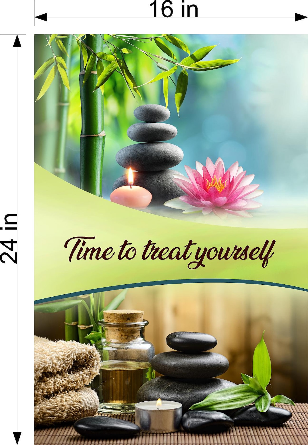 Spa 37 Photo-realistic Paper Poster Premium Interior Inside Sign Wall ...