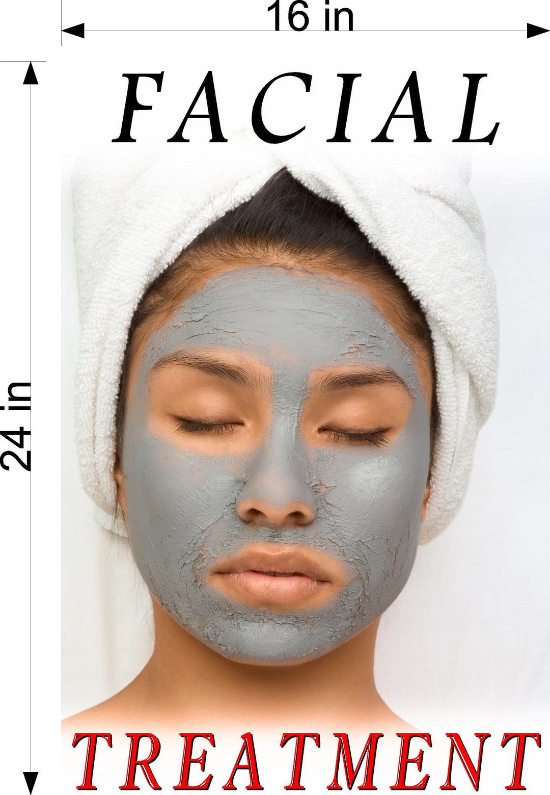 Facial 01 Window Decal Interior/exterior Vinyl Adhesive Front Poster ...