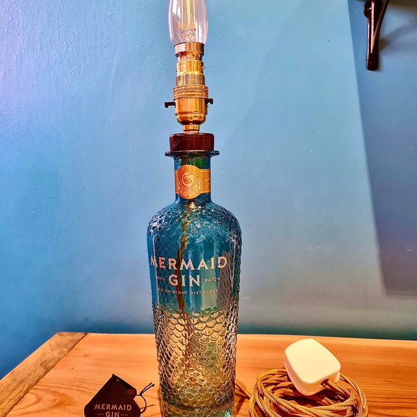 Gin Bottle Lamp - Etsy UK