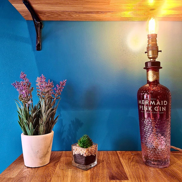 Gin Bottle Lamp - Etsy UK