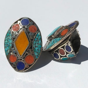 Nepali Traditional Tibetan Ring, Ethnic Ring, Jewelry, Ethnic Nepalese ...