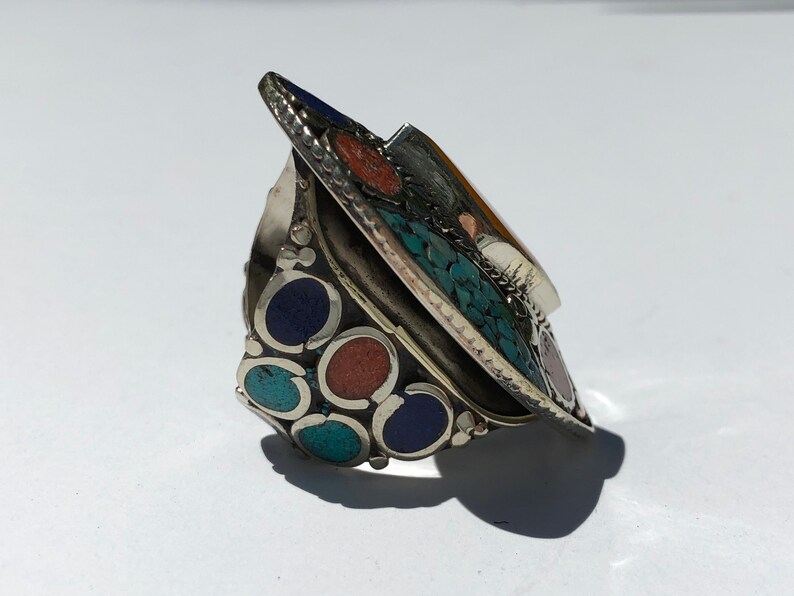 Nepali Traditional Tibetan Ring, Ethnic Ring, Jewelry, Ethnic Nepalese ...