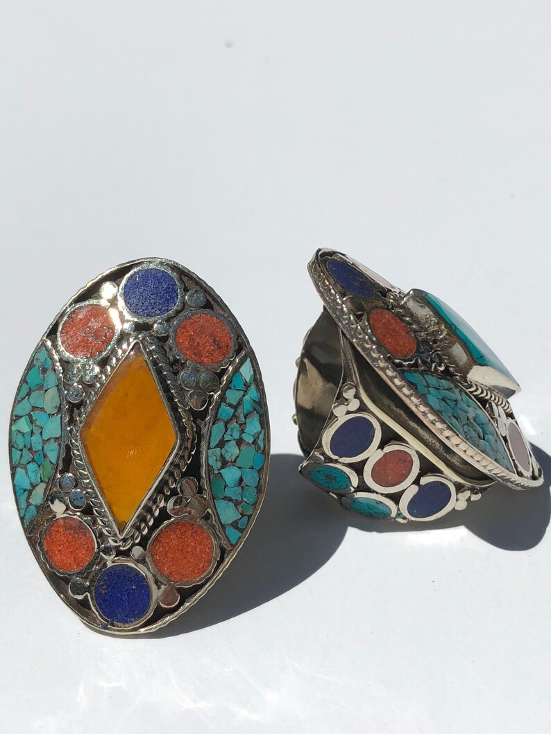 Nepali Traditional Tibetan Ring, Ethnic Ring, Jewelry, Ethnic Nepalese ...