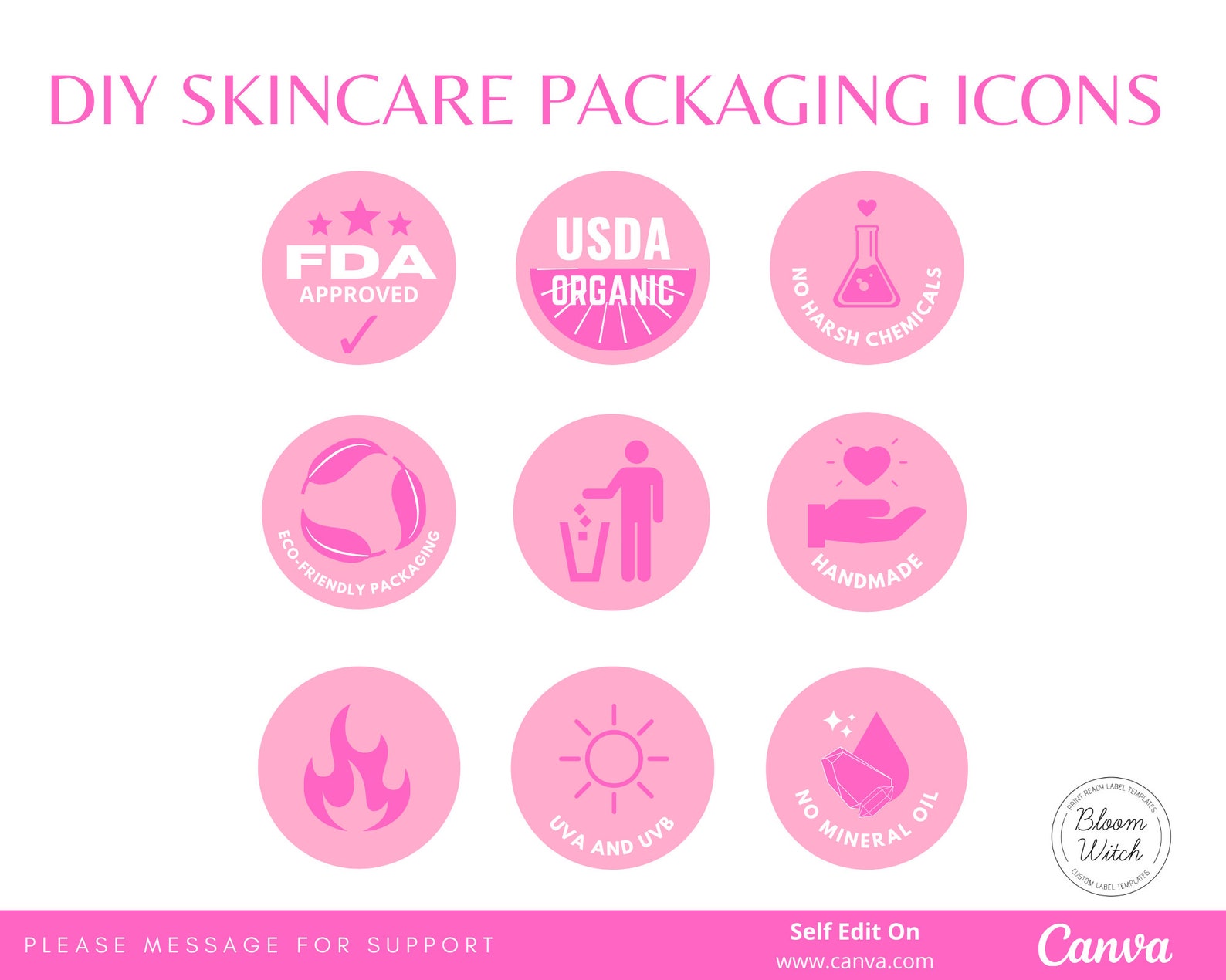Skincare Packaging Icons-icons,label Icons,fda Icons,body Butter Labels ...