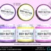 Body Butter DIY Label Template-editable Elegant Body | Etsy