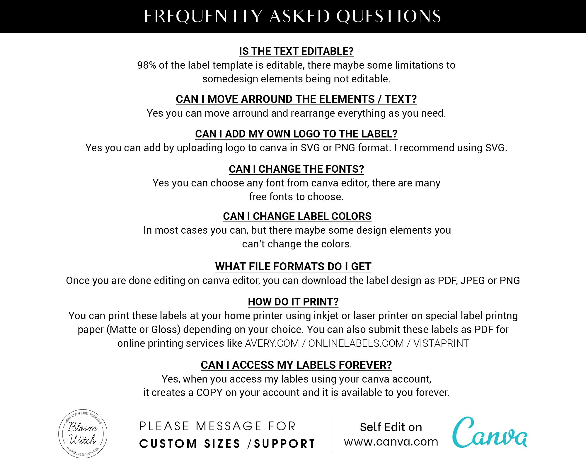 Body Butter DIY Label Template-editable Elegant Body - Etsy