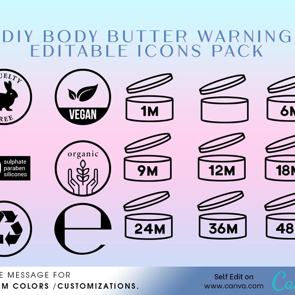 Body Butter Labels Stickers - Etsy