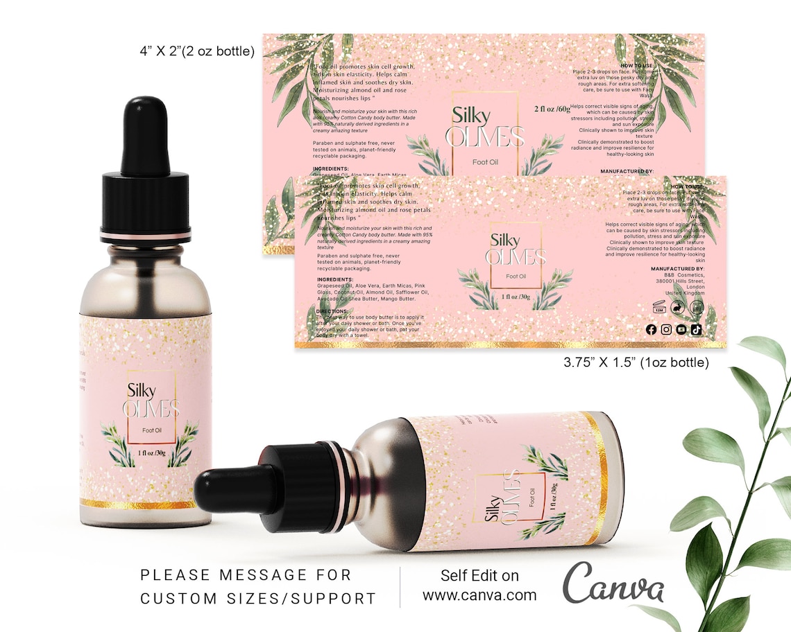 Editable Shea Butter Label Templates- Whipped Shea Butter Labels,4oz ...