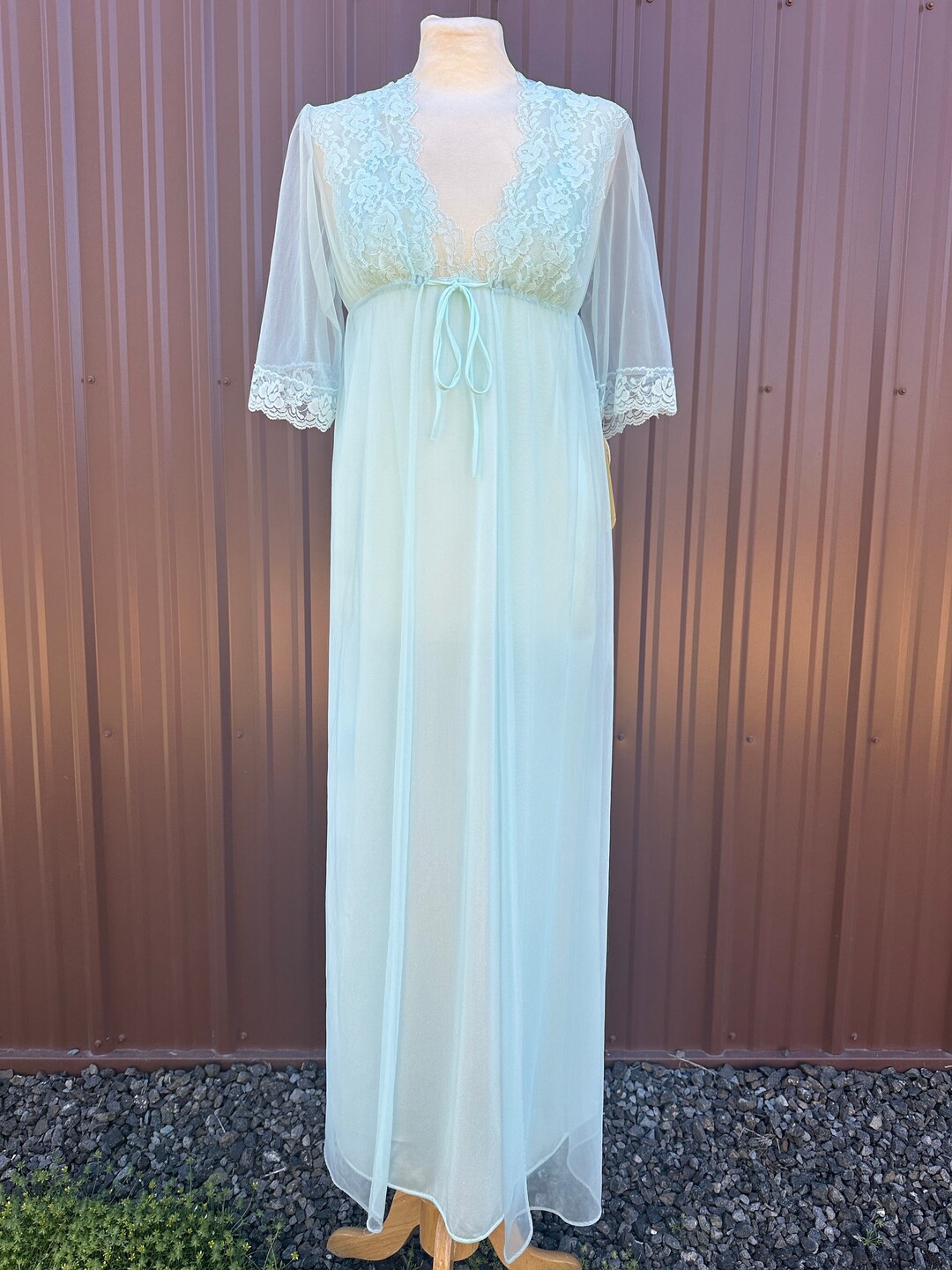 1970's Union Made NOS 'taryn Alexander' Sheer Baby Blue Peignoir Set ...