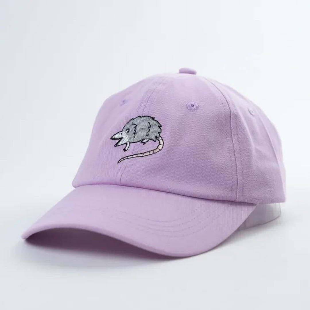 Purple Feral Possum Opossum Baseball Dad Hat - Etsy