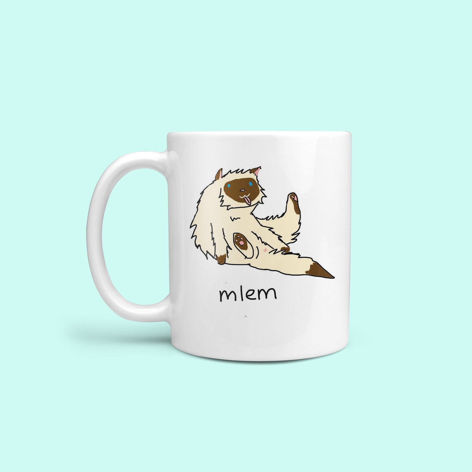 Mlem Cat Novelty Meme Mug | Etsy