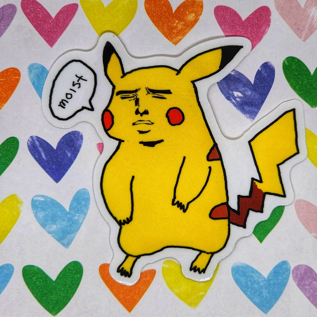 Cursed Electric Friend Moist Meme Vinyl Die-cut Sticker - Etsy