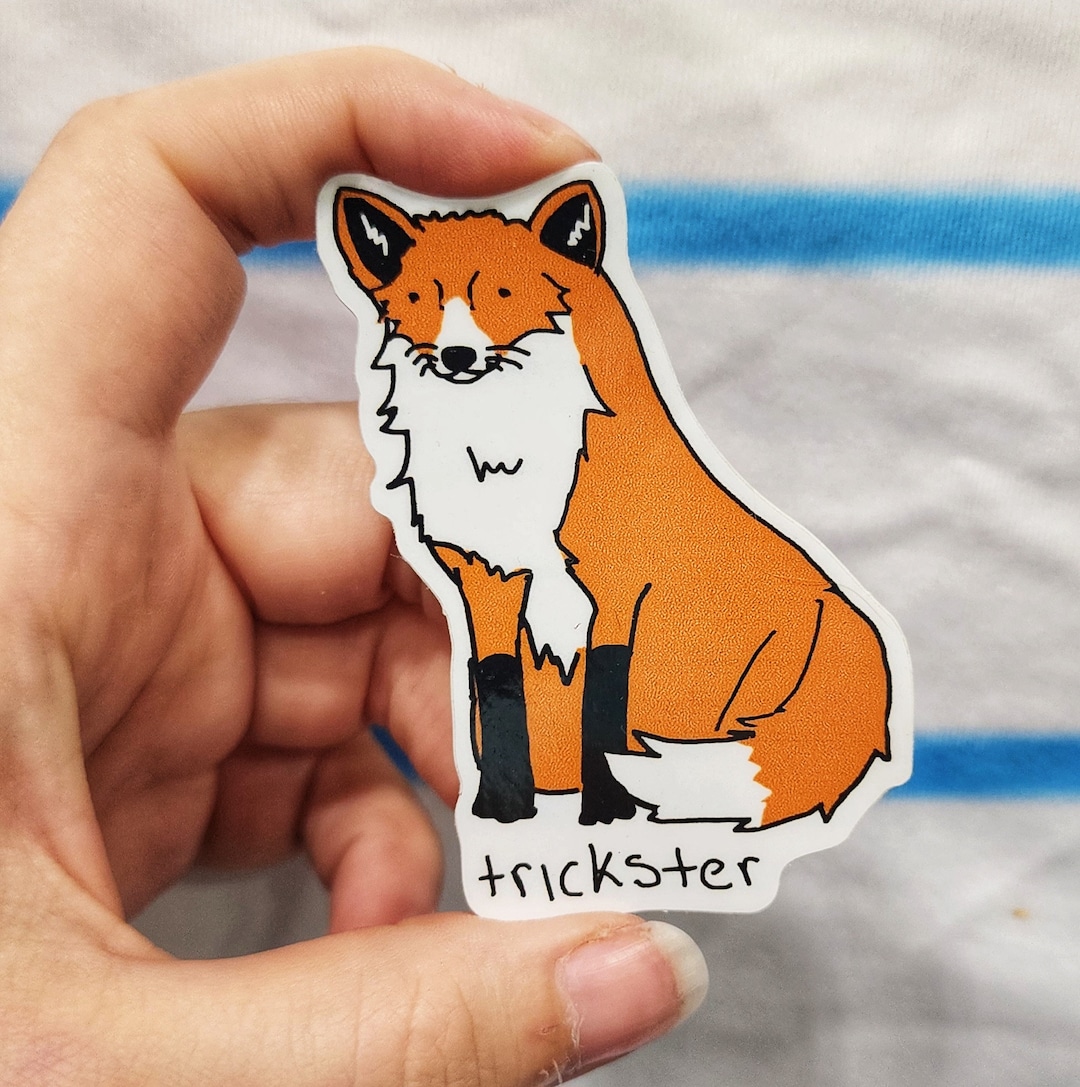 Trickster Fox Vinyl Die-cut Sticker - Etsy